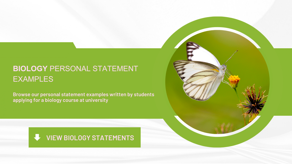 Biology Personal Statement Examples | Studential.com